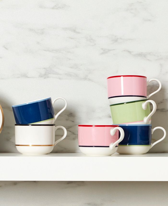 kate spade new york Make it Pop Mug, Set of 4 - Macy's