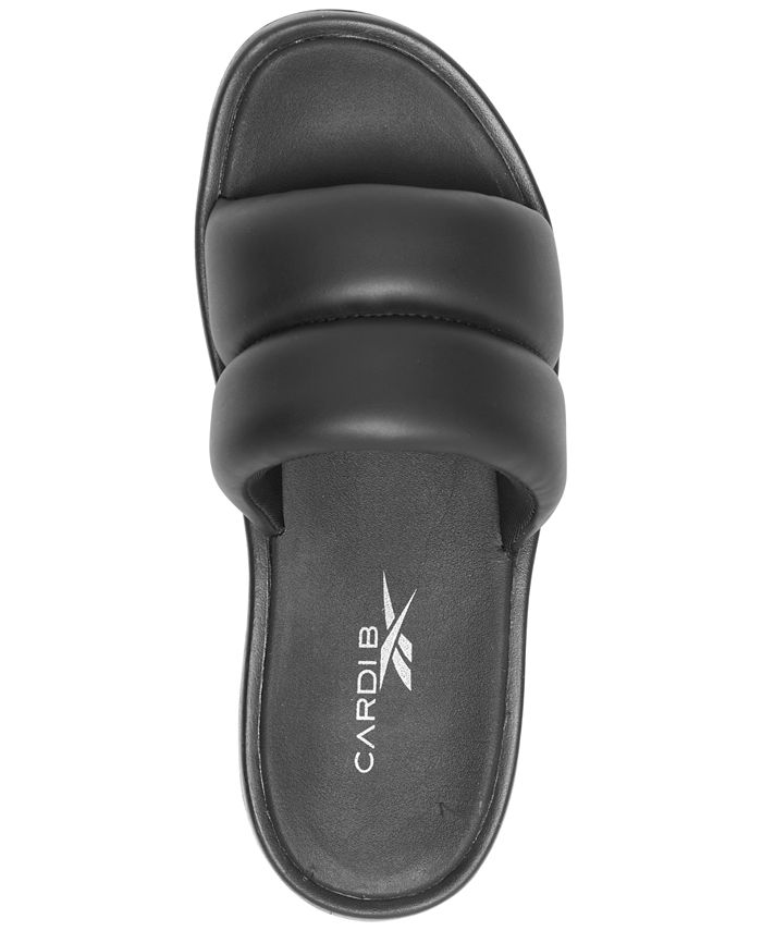Reebok Women's Cardi B Classic Slide Sandals from Finish Line - Macy's