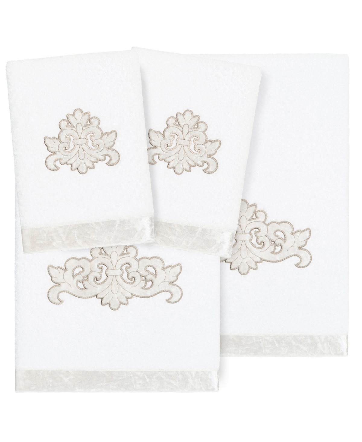 Click here for Linum Home Turkish Cotton May Embellished 4-Pc. Ba... prices