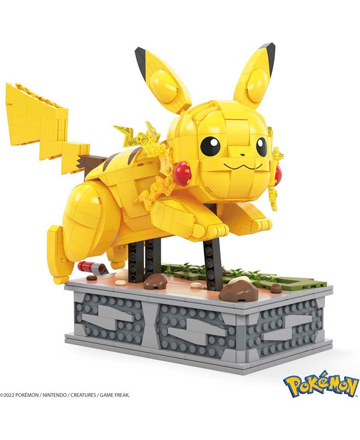 Mega Construx Pokemon 1095 Pieces Motion Pikachu Building Brick Set ...