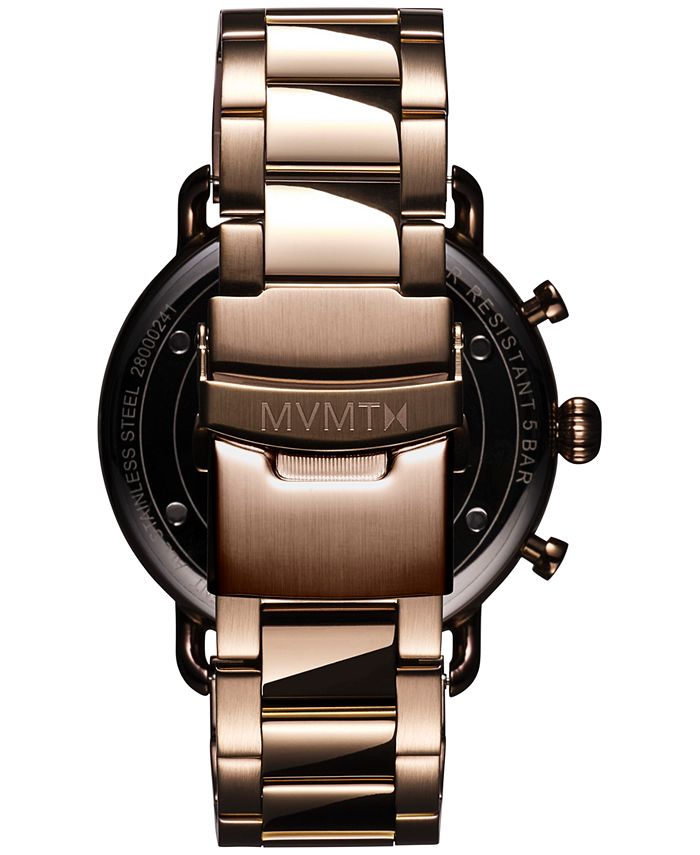 MVMT Men's Chronograph Blacktop Taupe-Tone Stainless Steel Bracelet ...