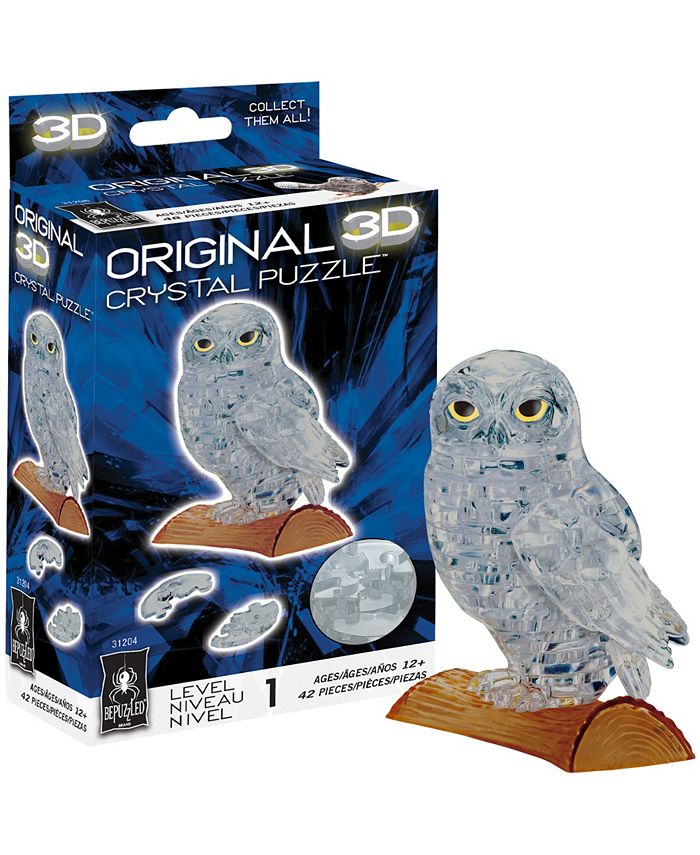 BePuzzled 3D Crystal Owl Puzzle Set, 42 Pieces - Macy's