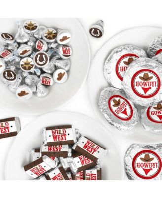 Western Hoedown - Wild West Cowboy Party Candy Favor Sticker Kit - 304 ...