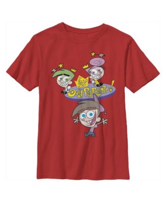 Boy's The Fairly OddParents Timmy Turner and Fairy Godparents Child T ...
