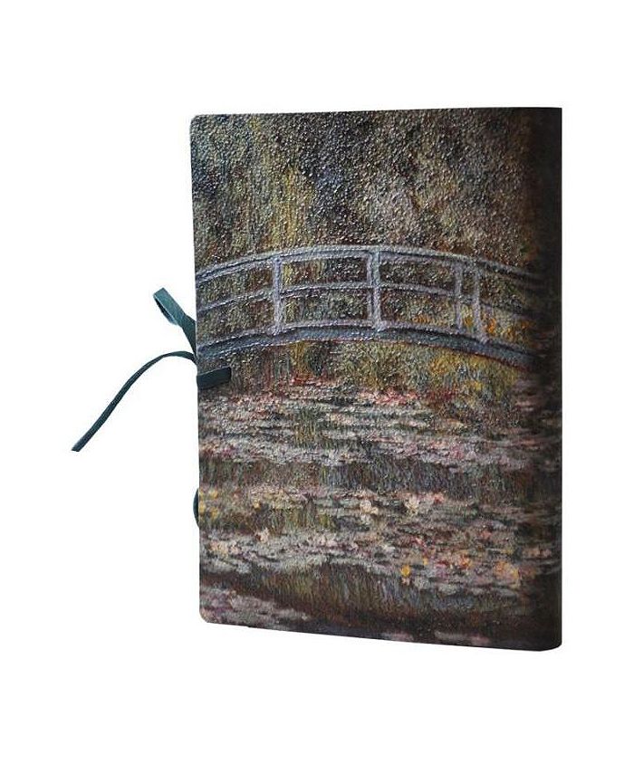 Barnes & Noble Monet Bridge over a Pond of Water Lilies Leather Journal ...