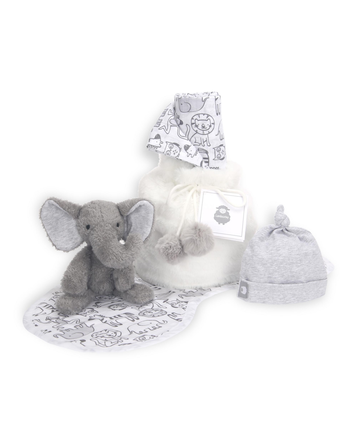 Click here for Lambs & Ivy Baby 5 Piece Gray/White Plush Infant/N... prices