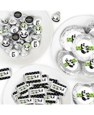 Party Like a Panda Bear - Birthday Party Candy Favor Sticker Kit - 304 ...