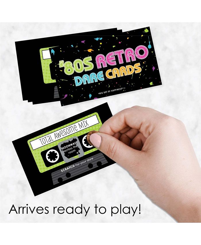 Big Dot of Happiness 80's Retro - Totally 1980s Party Game Scratch Off ...