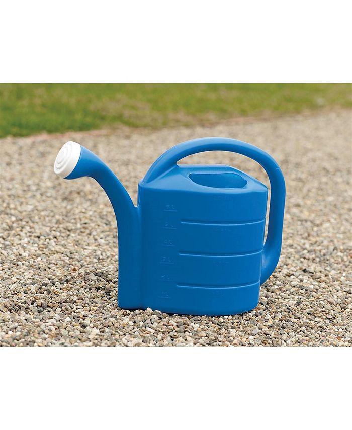 Novelty Deluxe Plastic Watering Can, Bright Blue, 2 Gallons - Macy's