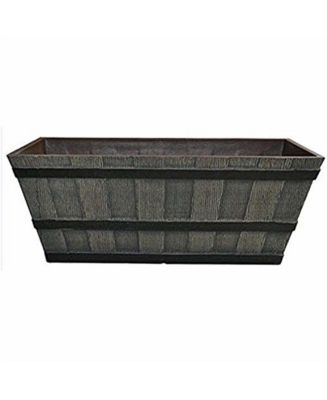 Gardener Select Whiskey Barrel Trough Planter 22 - Macy's