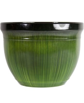 Gardener Select Madison Planter Green Drip 15" - Macy's