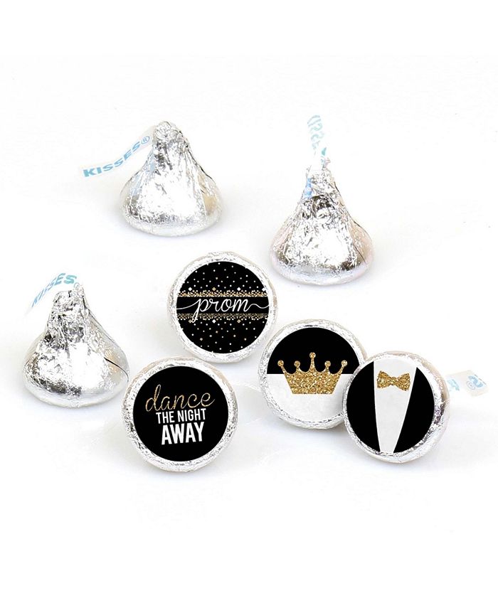 Big Dot of Happiness Prom - Round Candy Prom Night Sticker Favors ...