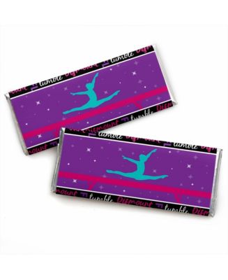 Tumble, Flip & Twirl - Gymnastics - Candy Bar Wrapper Party Favors - 24 ...