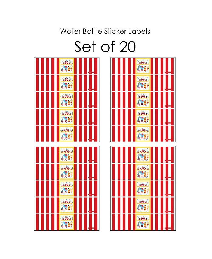 Big Dot of Happiness Carnival - Step Right Up Circus - Carnival Water ...