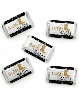 Nash Bash - Mini Candy Bar Wrapper Stickers - Nashville Party Small ...