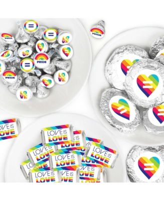 Big Dot of Happiness Love is Love - Pride - Rainbow Party Candy Favor ...