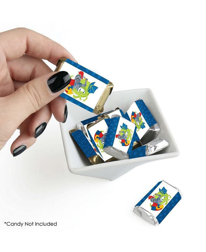 Big Dot of Happiness Calling All Knights & Dragons Mini Candy Bar ...