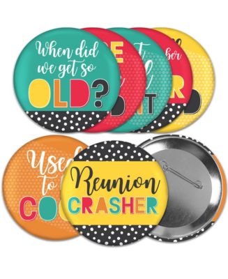 Big Dot of Happiness Class Reunion - 3 inch School Reunion Party Badge ...