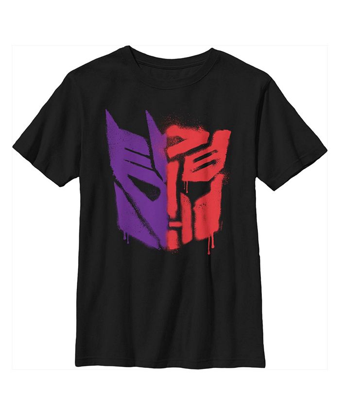 Hasbro Boy's Transformers Split Bot Graffiti Logo Child T-Shirt - Macy's