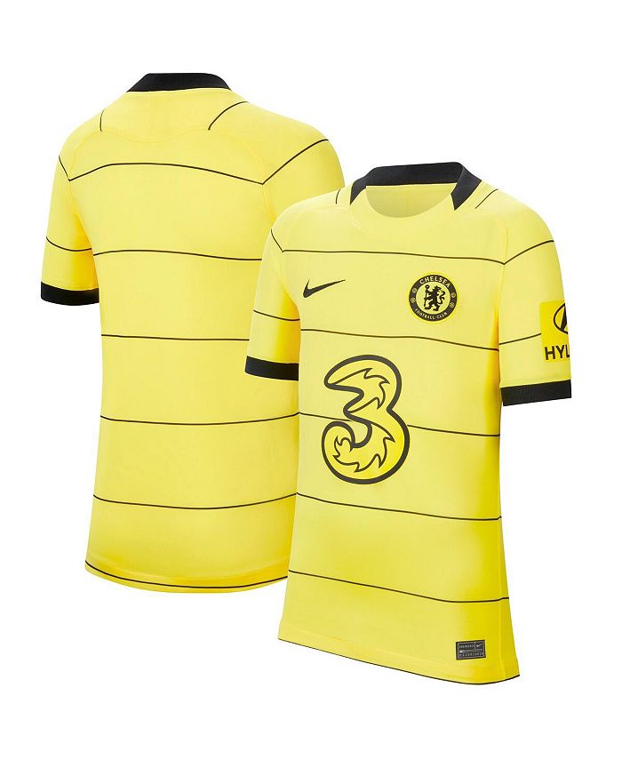 Nike Big Boys Yellow Chelsea 2021/22 Away Breathe Stadium Jersey - Macy's
