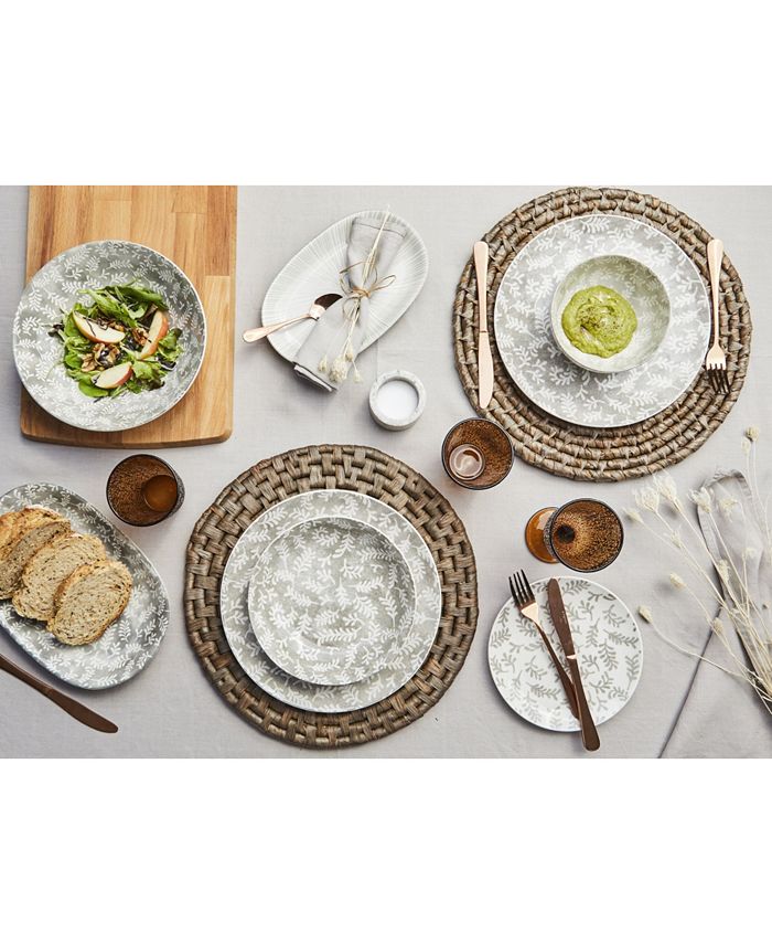 Tognana Foliage Dinnerware Set, 18 Pieces, Service for 6 - Macy's