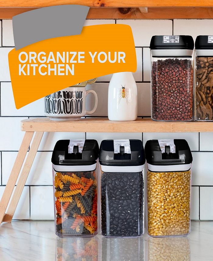 Cheer Collection 8 Piece Food Storage Containers, 0.8 Liter - Macy's