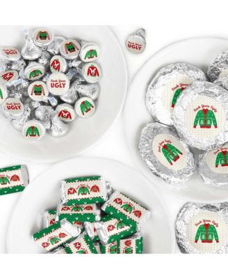 Ugly Sweater -Holiday & Christmas Party Candy Favor Sticker Kit - 304 ...