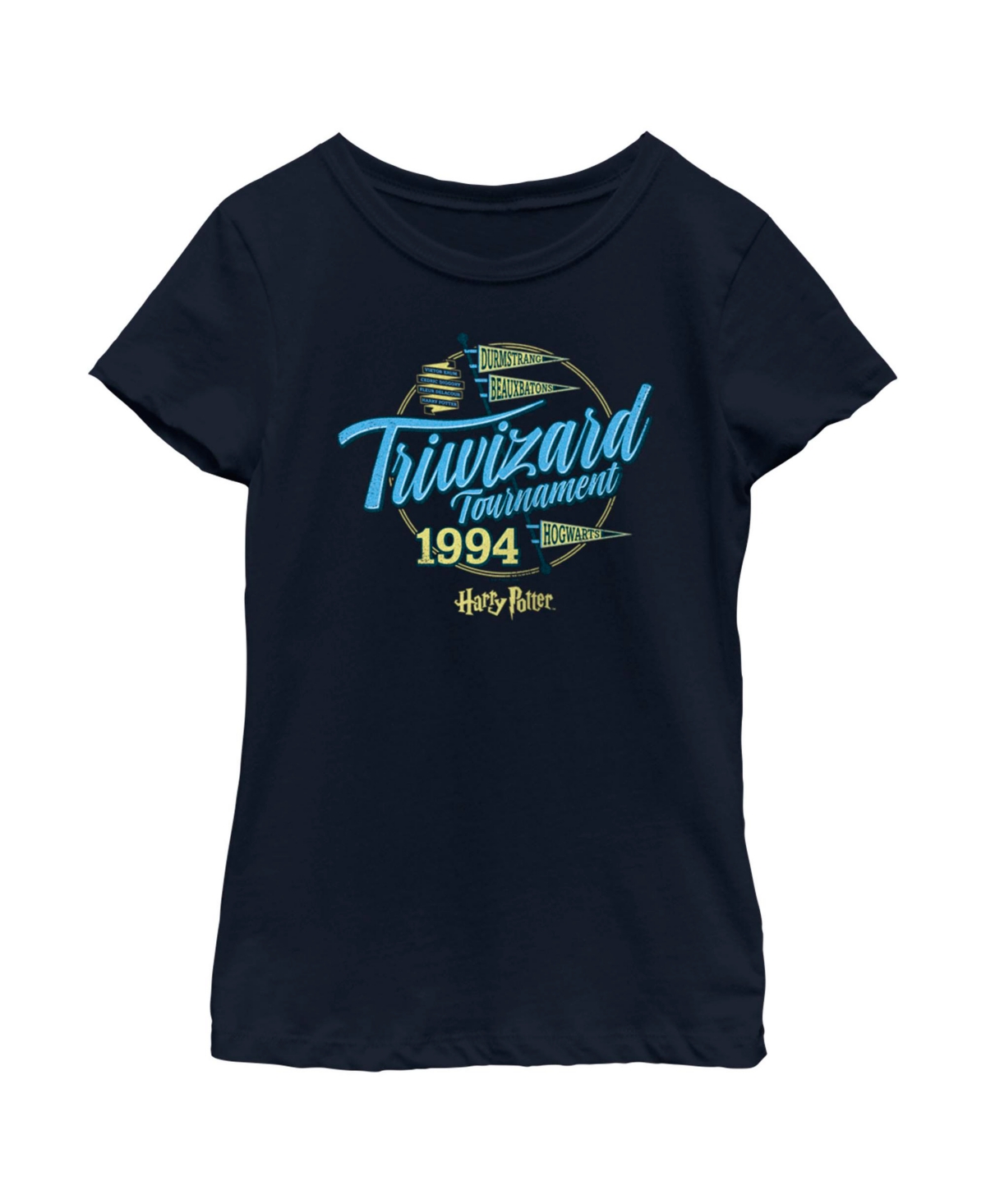 Warner Bros Girl's Harry Potter Triwizard Tournament Flag Child T-shirt ...