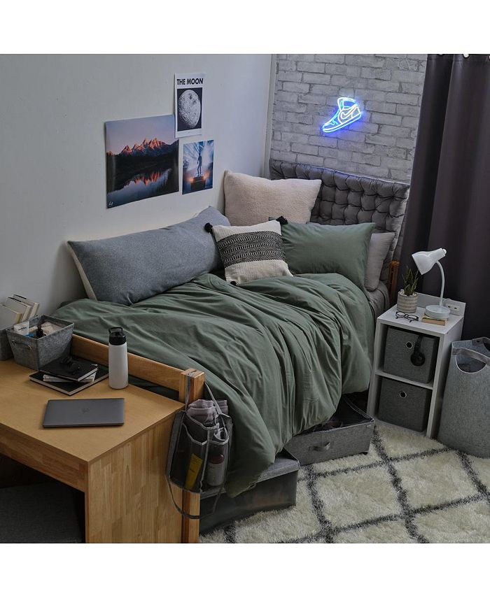 Dormify Devon Washed Cotton Comforter and Sham Set, Twin/Twin XL ...