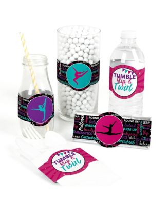 Tumble, Flip & Twirl - Gymnastics - Party DIY Wrapper Favors & Decor ...