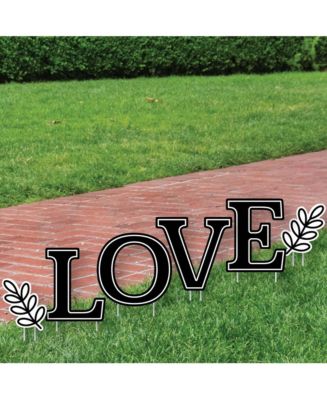 Big Dot of Happiness Black Love - Yard Sign Outdoor Lawn Decorations ...
