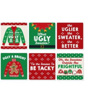 Big Dot of Happiness Ugly Sweater - Funny Holiday & Christmas Party ...