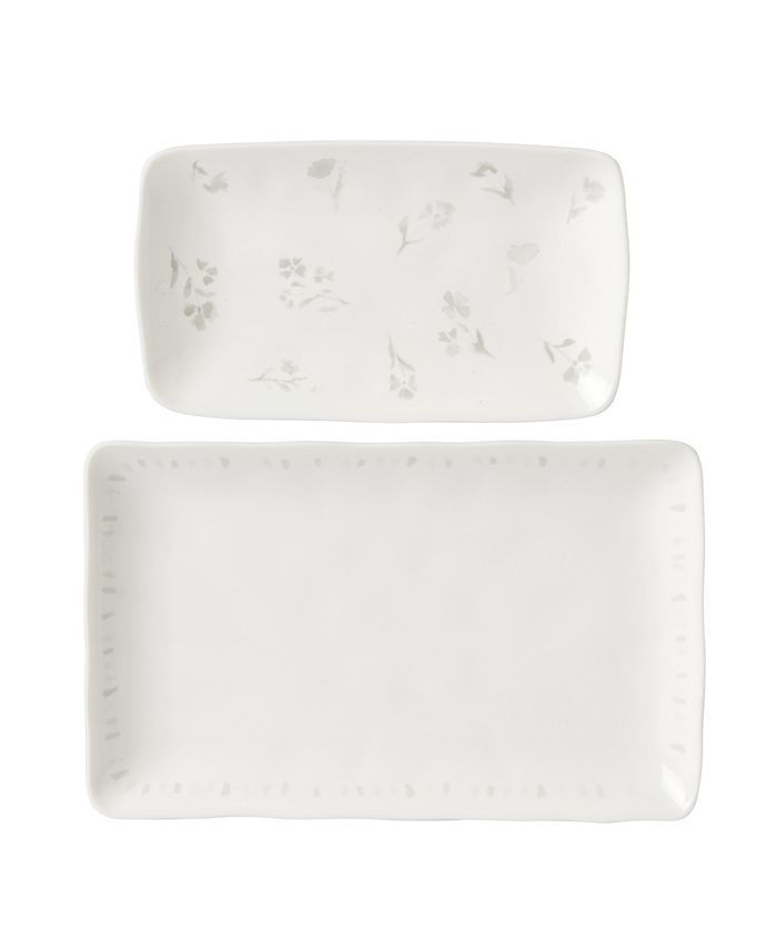 Lenox Oyster Bay Nesting Serving Platters, Set of 2 - Macy's