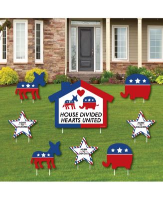 Big Dot of Happiness House Divided Democrat and Republican Political ...
