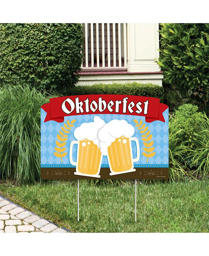 Big Dot of Happiness Oktoberfest - Beer Festival Yard Sign Lawn ...