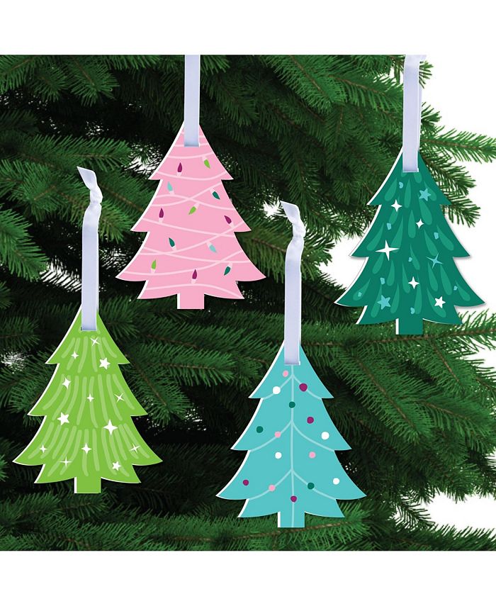Big Dot of Happiness Merry and Bright Trees - Colorful Whimsical ...