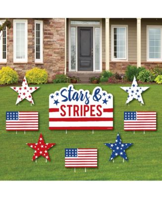Big Dot of Happiness Stars & Stripes - Outdoor Lawn Decor - USA ...