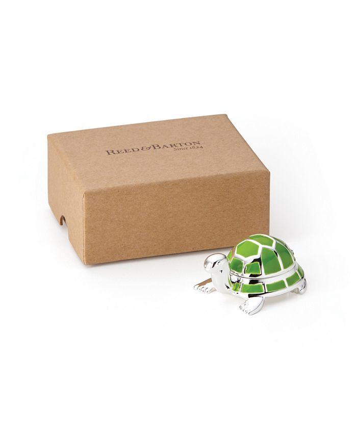 Reed & Barton Jungle Parade Silver-Plated Turtle Tooth Fairy Box - Macy's