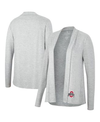 Women's Colosseum Heathered Gray Ohio State Buckeyes Charlton Open ...