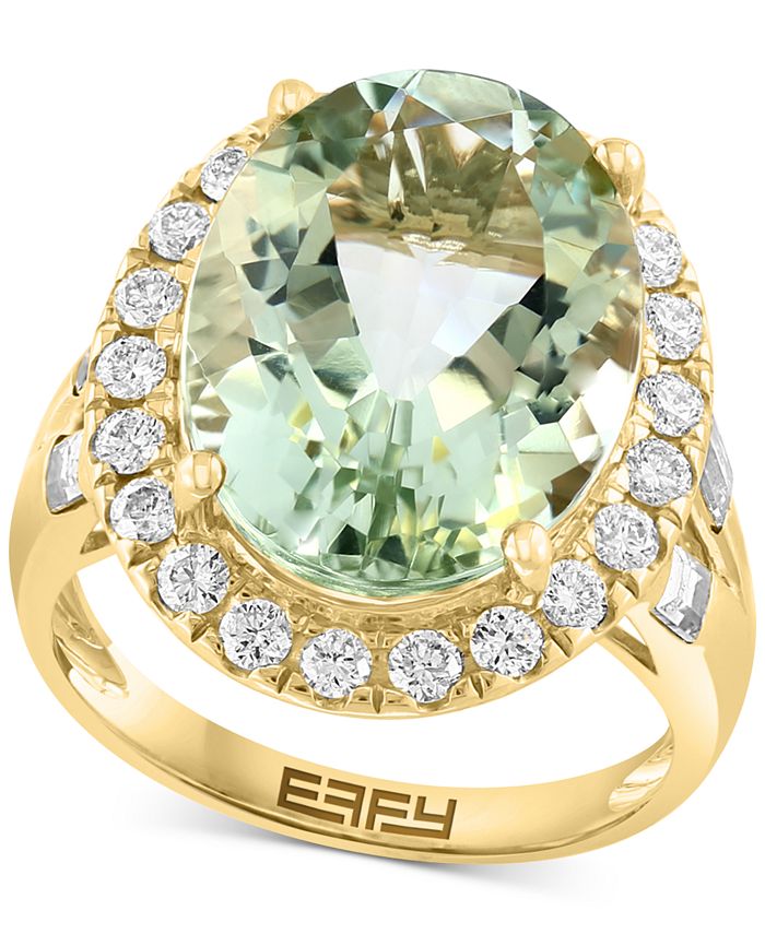 EFFY Collection EFFY® Green Quartz (8-3/4 ct. t.w.) & White Sapphire (1 ...