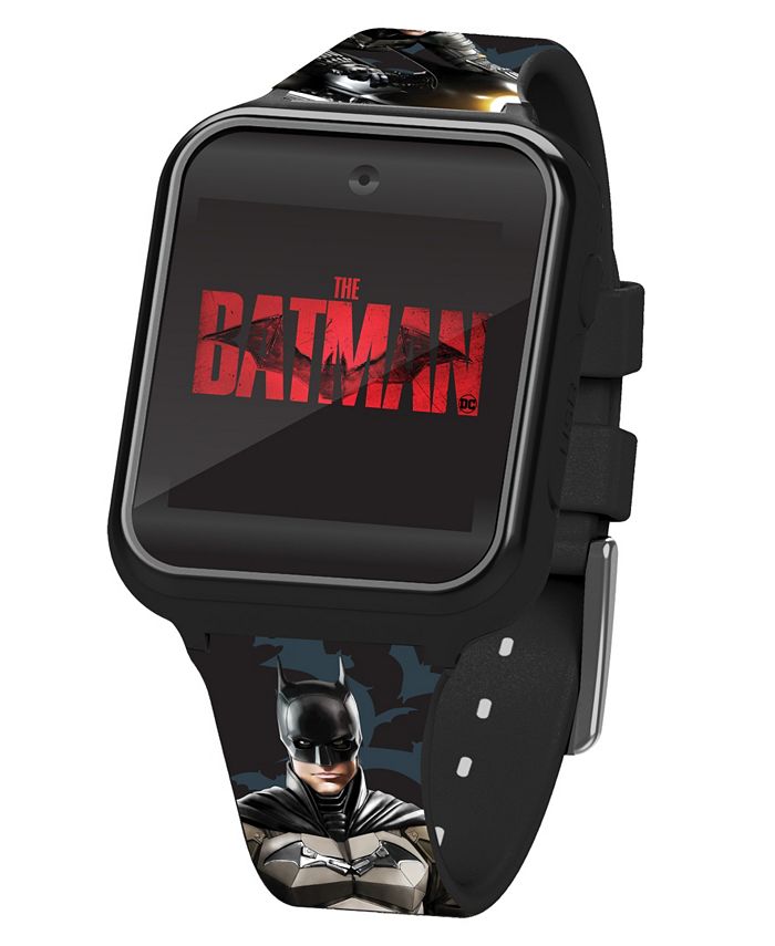 Batman Unisex Black Silicone Strap Smart Watch - Macy's