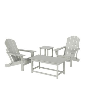 WestinTrends 4-Piece Outdoor Paio Adirondack Conversation Set - Macy's