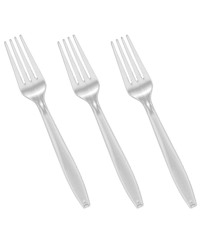 Smarty Had A Party Clear Plastic Disposable Forks (1000 Forks) - Macy's
