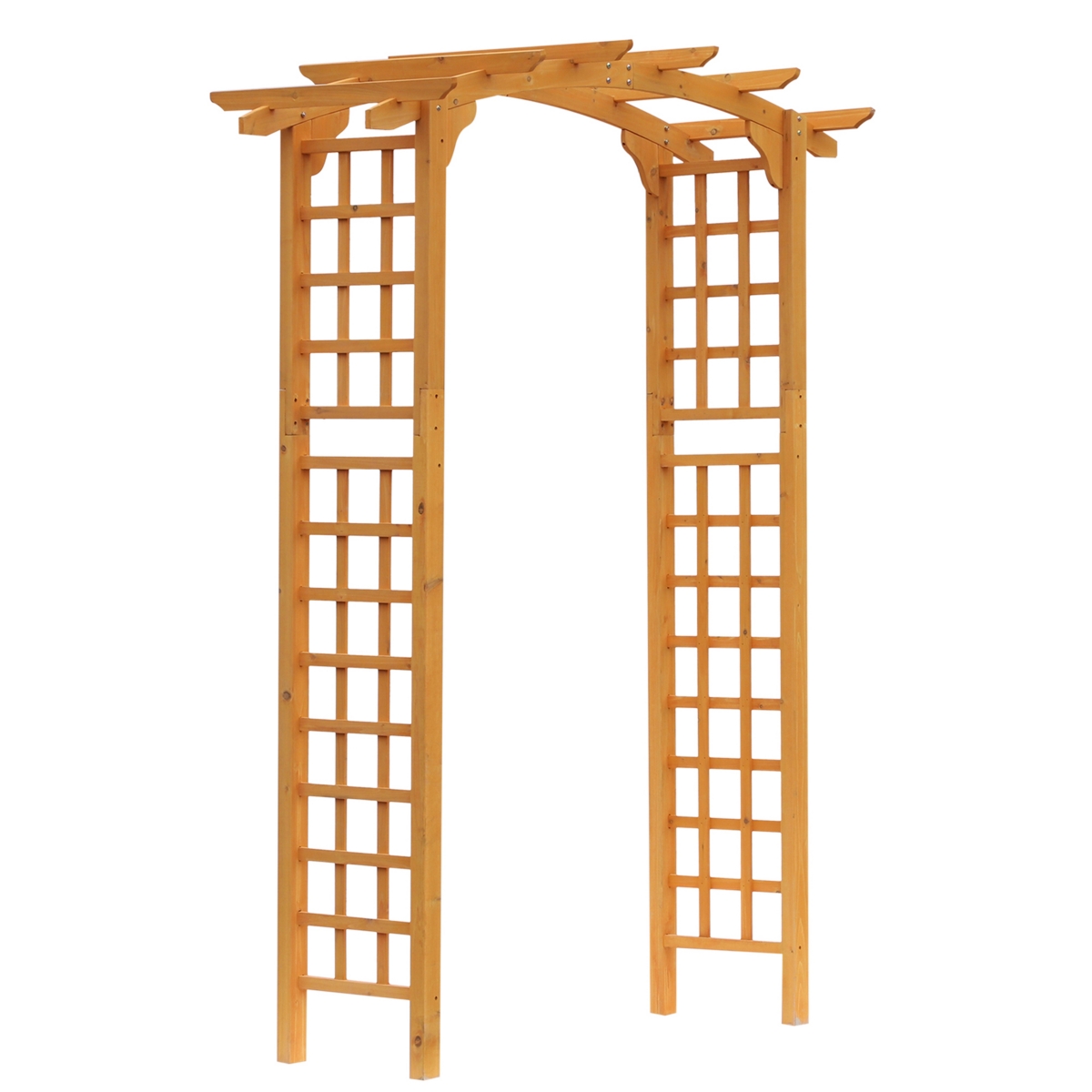 Click here for Outsunny Trellis Arbor Wood Garden Outdoor Grow Pl... prices