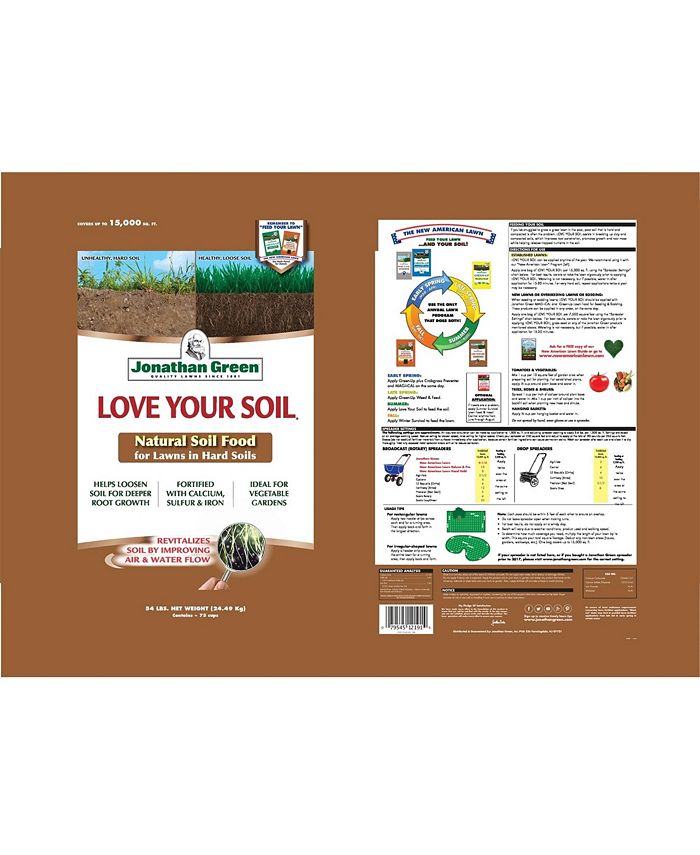Jonathan Green 12190 Love Your Soil, Soil Food, 15.5lb bag 5,000 sqft ...