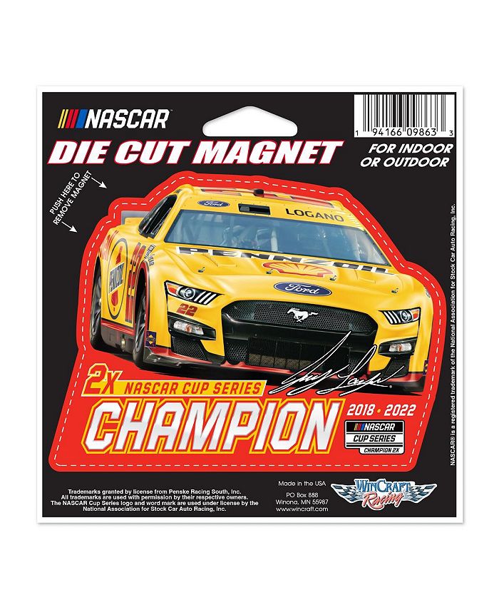 Wincraft Joey Logano Two-Time NASCAR Cup Series Champion 4'' x 6 ...