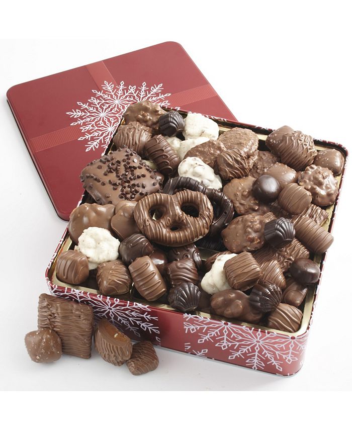 Bonnie & Pop Christmas Gift Basket- Holiday Chocolate Gift Basket- 2 ...