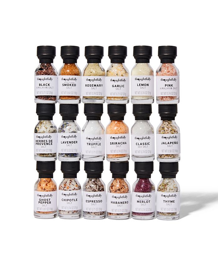 Thoughtfully Gourmet, Salt Sampler Gift Set, Set of 18 - Macy's