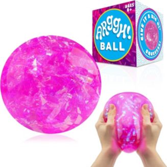 Power Your Fun Arggh Glitter Stress Ball for Adults and Kids - Pink ...
