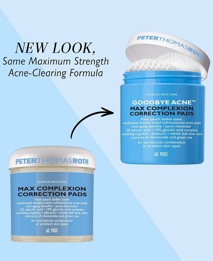 Peter Thomas Roth Max Complexion Correction Pads, 60 ct - Macy's